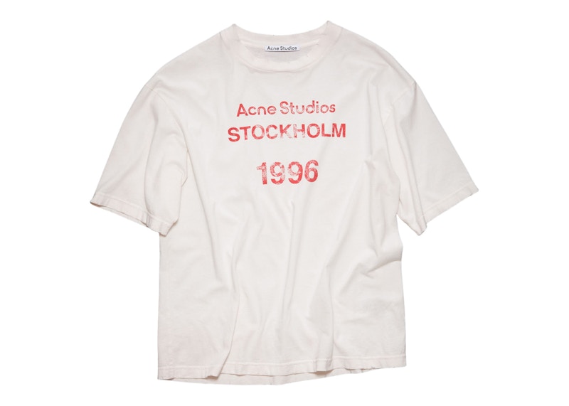 Acne Studios Stockholm 1996 Stamp T-Shirt - Pale Orange | Editorialist